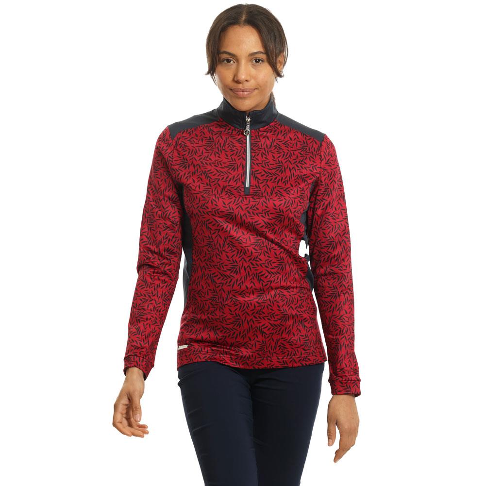 Ladies Leaf Print Thermal Golf Top Layer | PWB – Pan World Brands