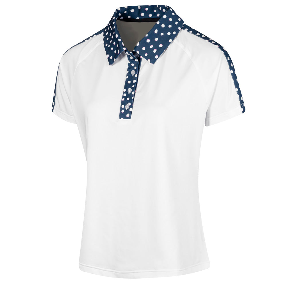 Ladies Printed Raglan Sleeve Panels Polo Shirt | Island Green Golf ...